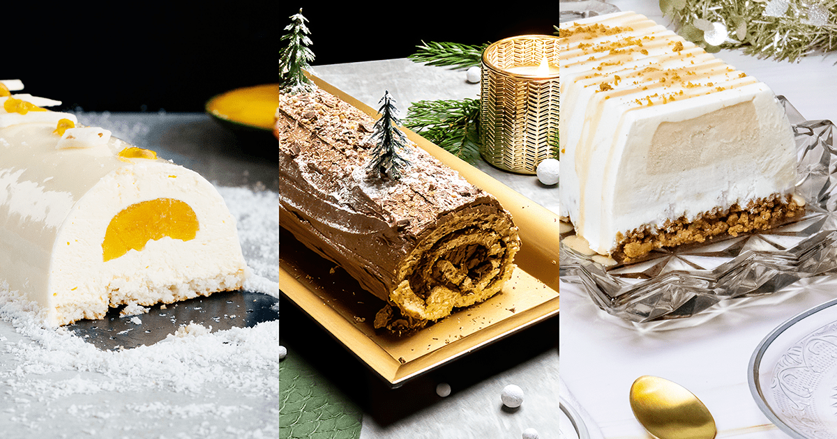 Trois bûches de Noël festives et délicieuses - Les Chats Gourmets ...